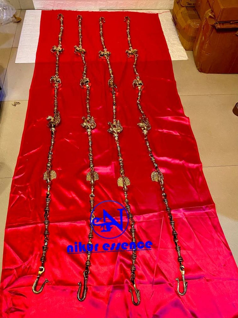 45678910 Feet Pure Brassset OF 4 Swing Chains Pure - Etsy