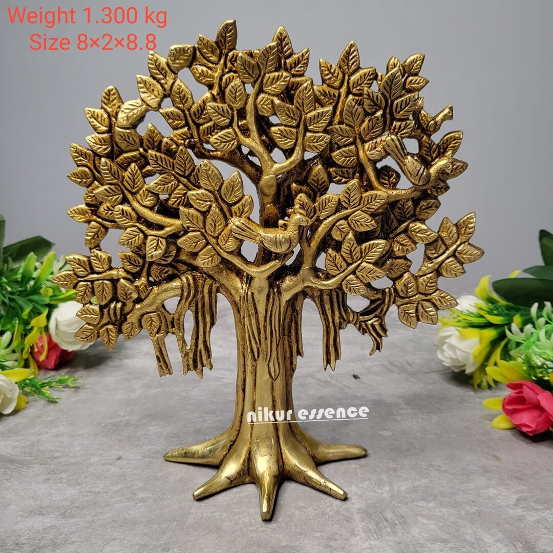 Brass Tree Home Decor , Pure Brass Table Tree, Brass Table Decor,living ...