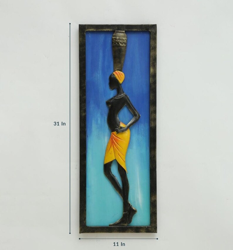 Lady Frame Indian Metal & MDF Art Home Decor Gift Metal - Etsy