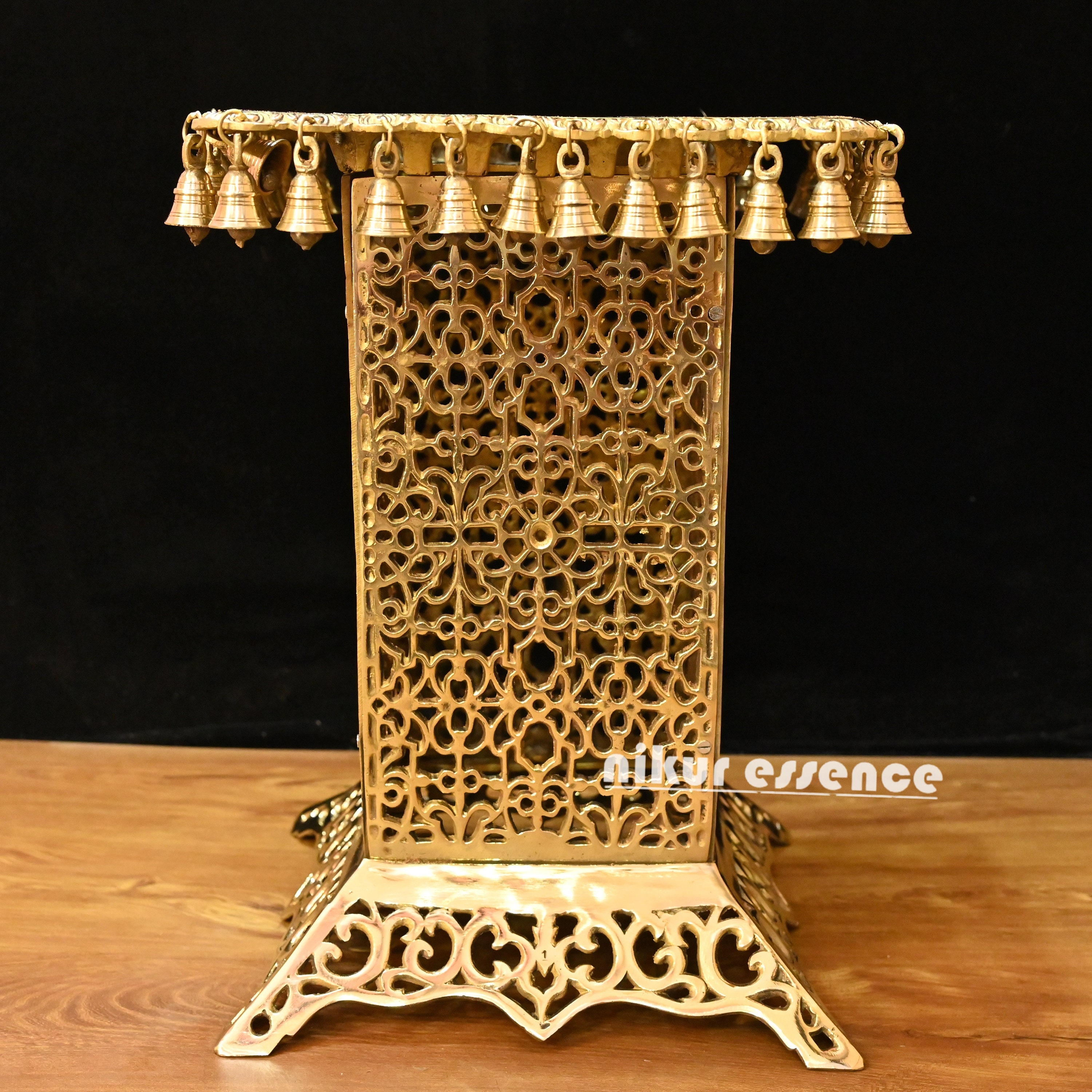 Big Brass STAND FOR IDOLS With Beautiful Mosaic Stone - Etsy