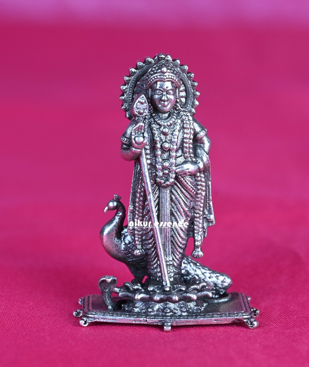 92.5 % Pure Silver Murugan Silver 3D Ido, Temple Decoration ...