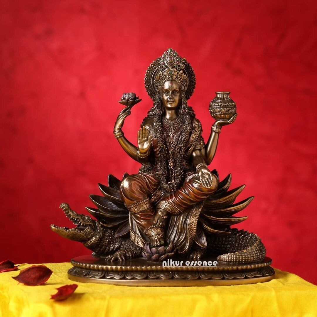 Ganga Statue Bonded Bronze ,21 Cm Ma Ganga Idol in Brown Color ,moksha ...