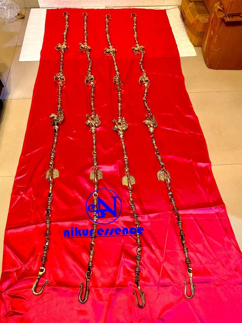 45678910 Feet Pure Brassset OF 4 Swing Chains Pure - Etsy