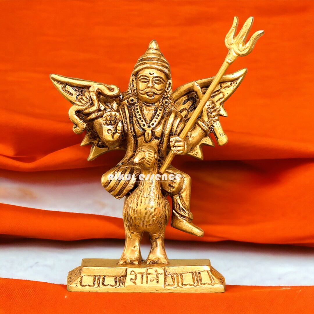 Brass Lord Shani Dev Idol, Sani Dev Peetal Murty ,pital Shani Deva Murti - Etsy