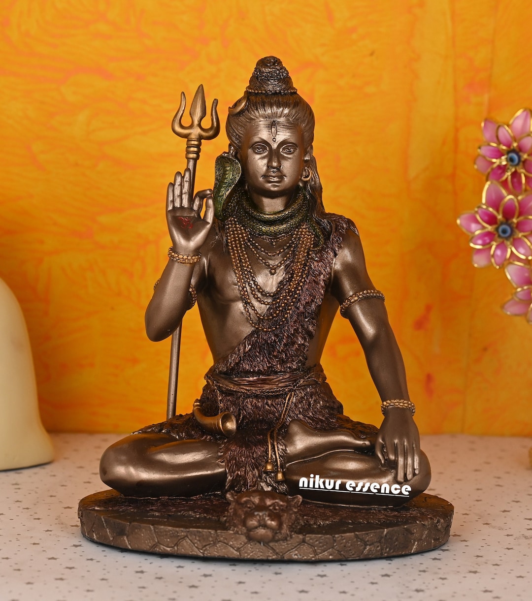 Big Lord Shiva Statue, 24 Cm Bonded Bronze Lord Shiva Idol, Shiv, Siva ...
