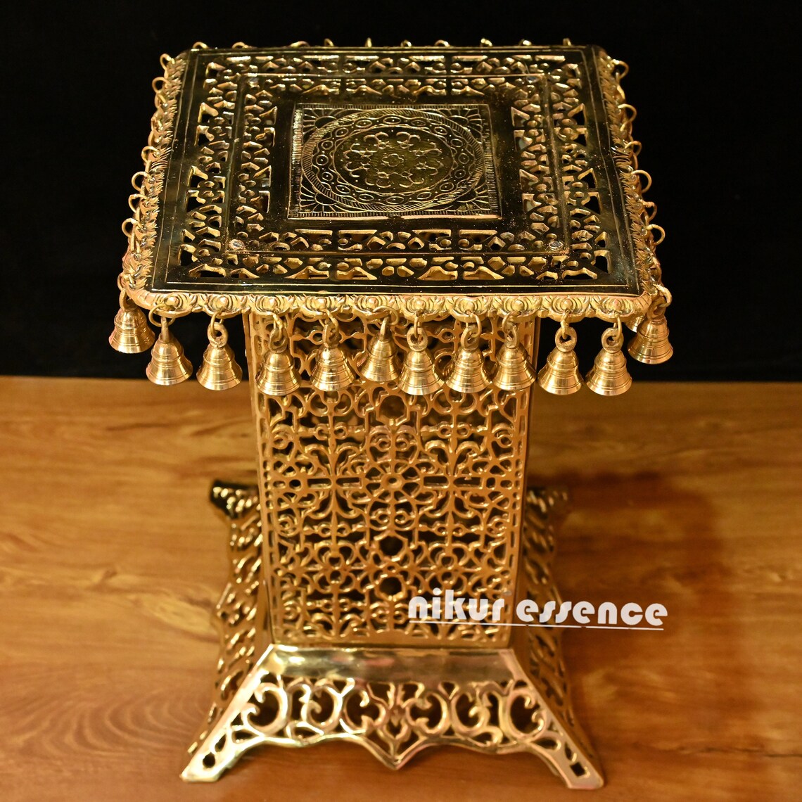 Big Brass STAND FOR IDOLS With Beautiful Mosaic Stone - Etsy
