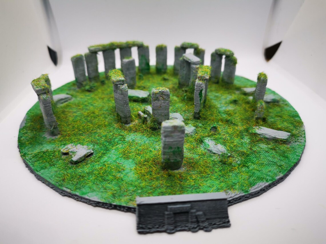 Stonehenge 3d Model - 3d Printed and Hand Decorated. - Etsy