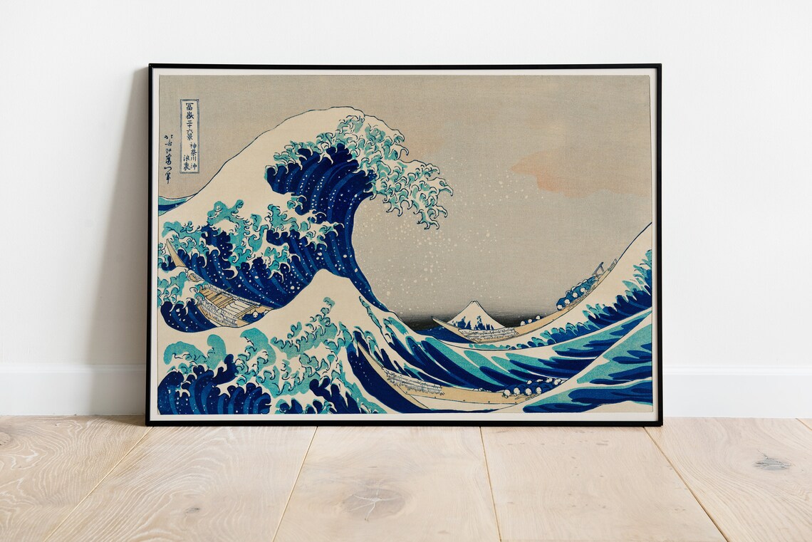 The Great Wave Japanese Print | High Res JPG File for Digital Printing ...