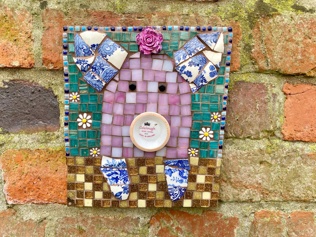 Mosaic Pig, Wall Decor, Quirky Pig Art, Funky Pig, Kitchen Wall Art ...