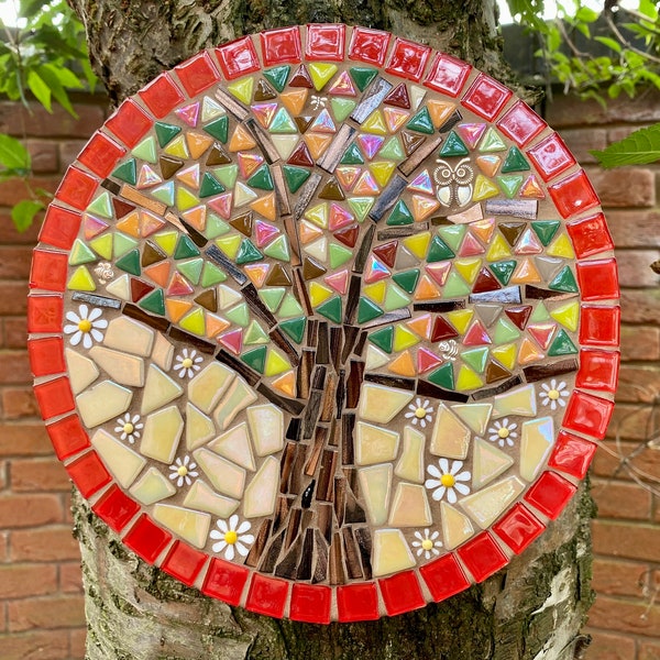 Mosaic Tree of Life Outdoor - Etsy