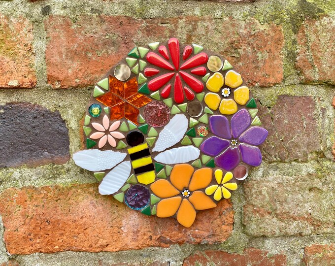 Mosaic Art, Garden Art, Outdoor Wall Decor, Unique Handmade Gift ...