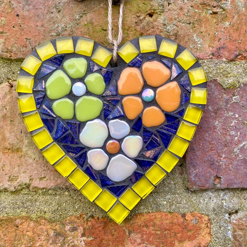 Mosaic Heart - Etsy