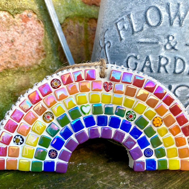 Rainbow Mosaic - Etsy