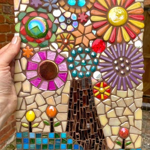 Mosaic Tree of Life, Mosaic Wall Art, Bespoke Art Gift, Garden Gift ...