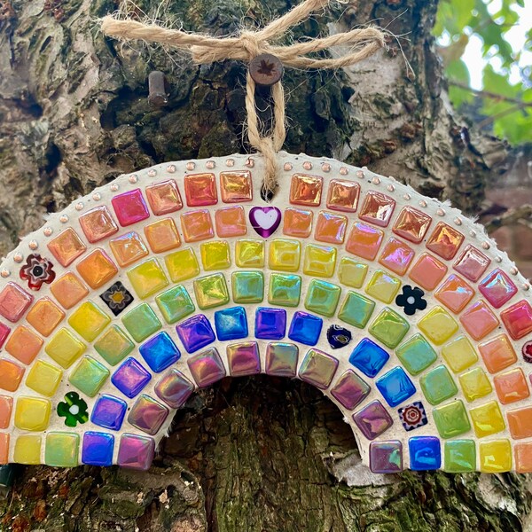 Rainbow Mosaic - Etsy