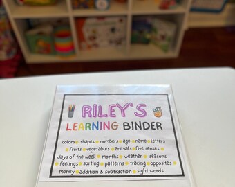 Pre K Learning Binder - Etsy