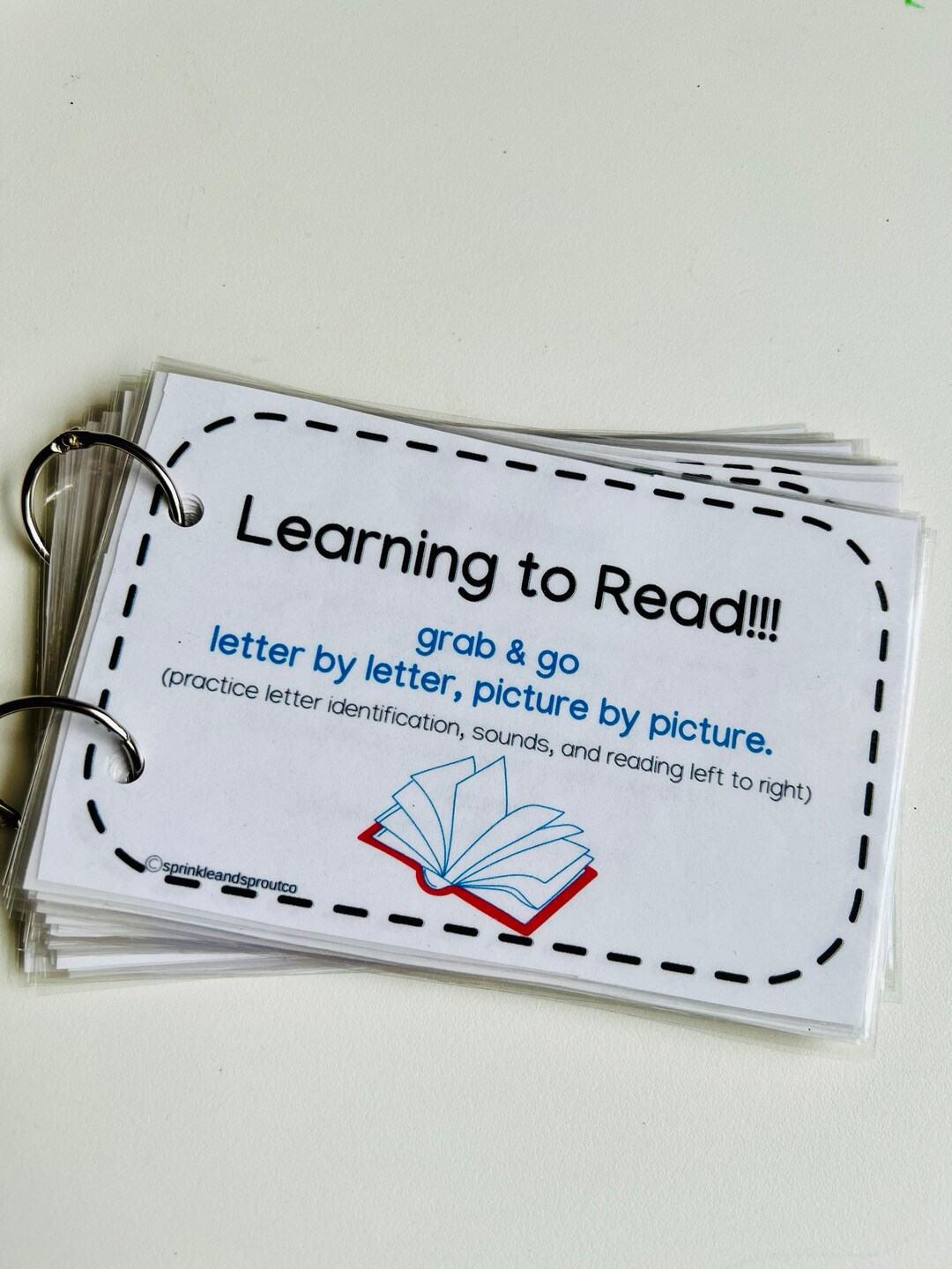 Learning to Read Mini Flip Book - Etsy