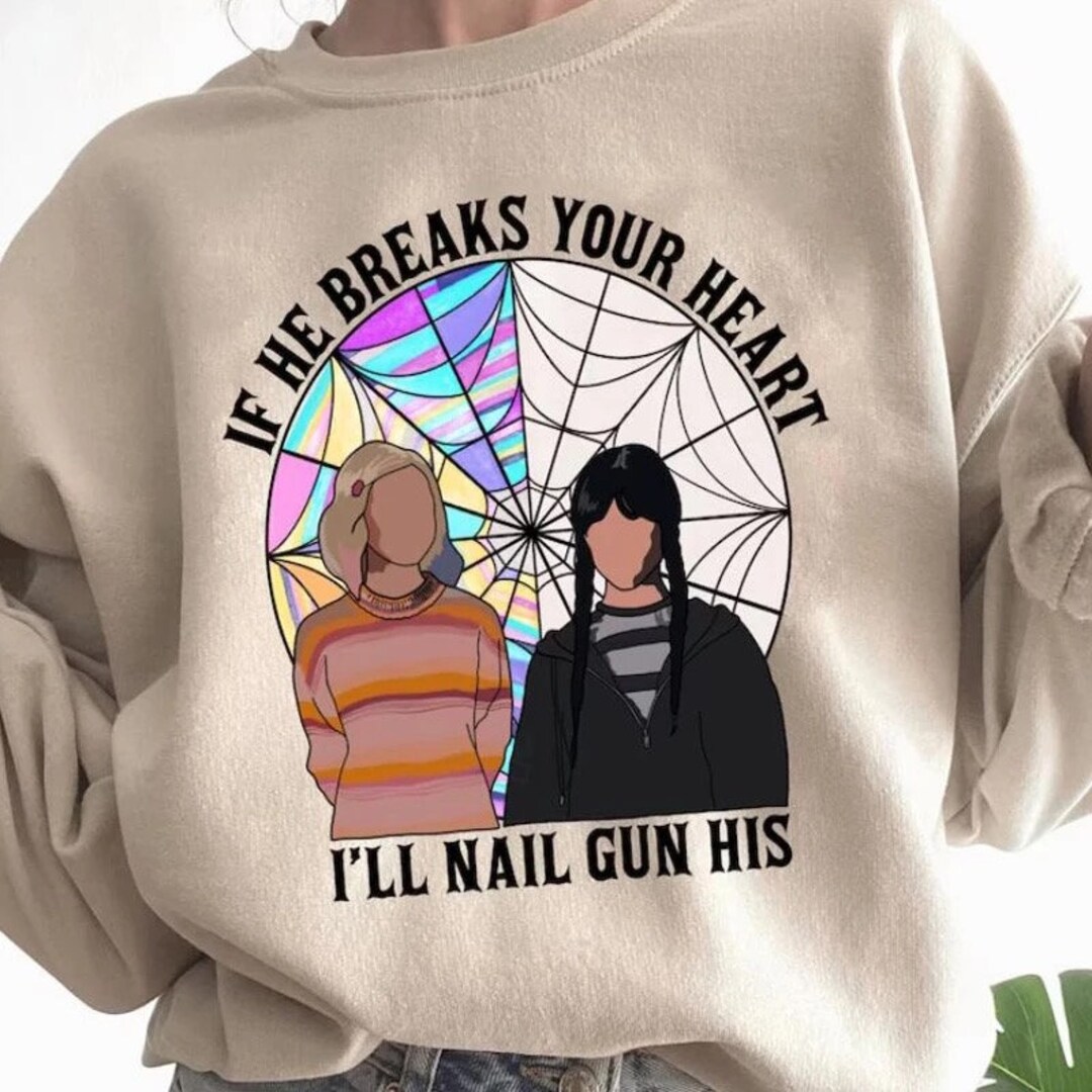 Wednesday Addams and Enid Crewneck Sweatshirt Woman Pullover Addam ...