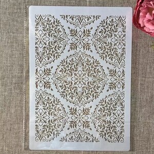 4pcs A4 29cm Mandala Totem Texture DIY Layering Stencils Wall Painting ...