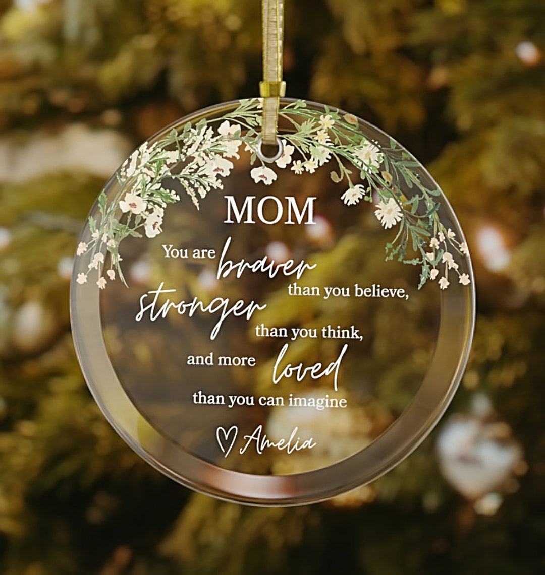 Mom Personalized Ornament, Mom Poem Gift, Custom Mom Birthday Gift ...