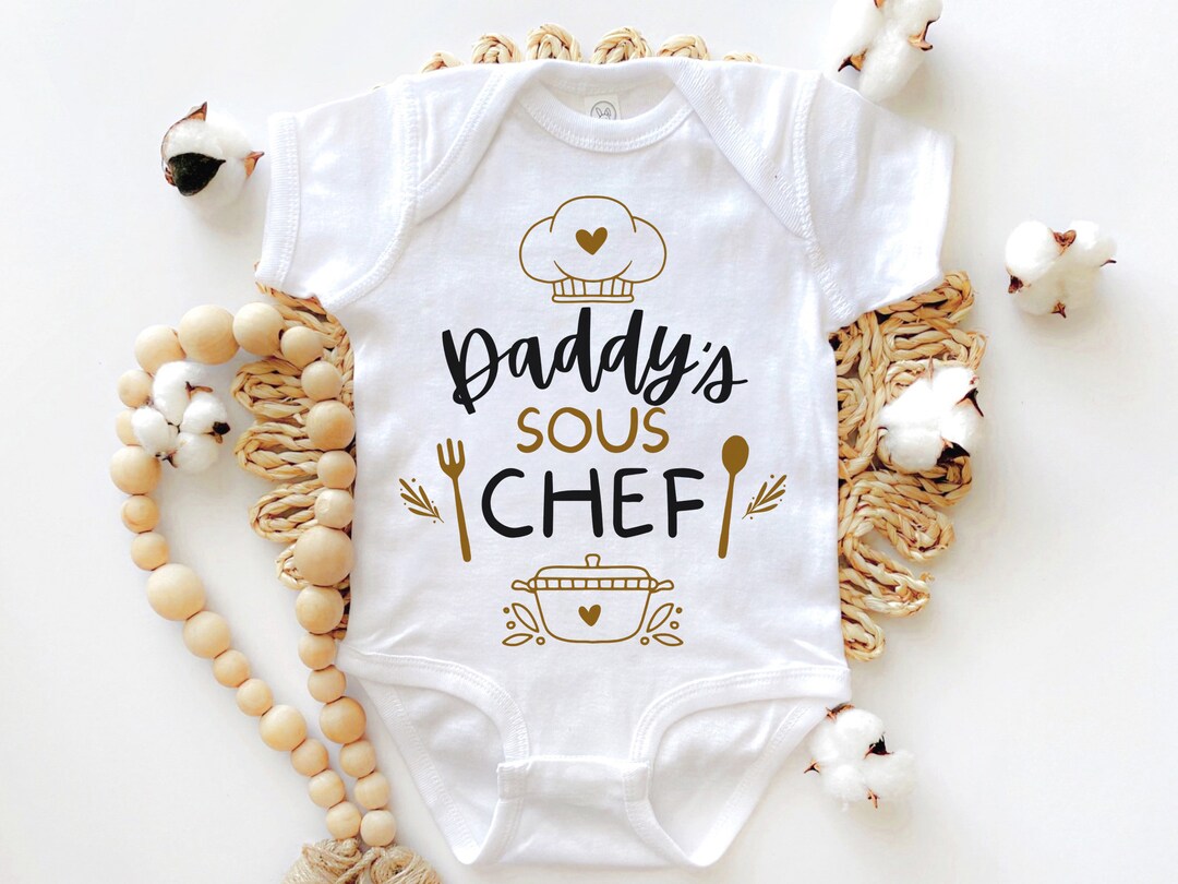 Daddy's Sous Chef Baby Bodysuit, Sous Chef Baby Onesie, Daddys Sous ...