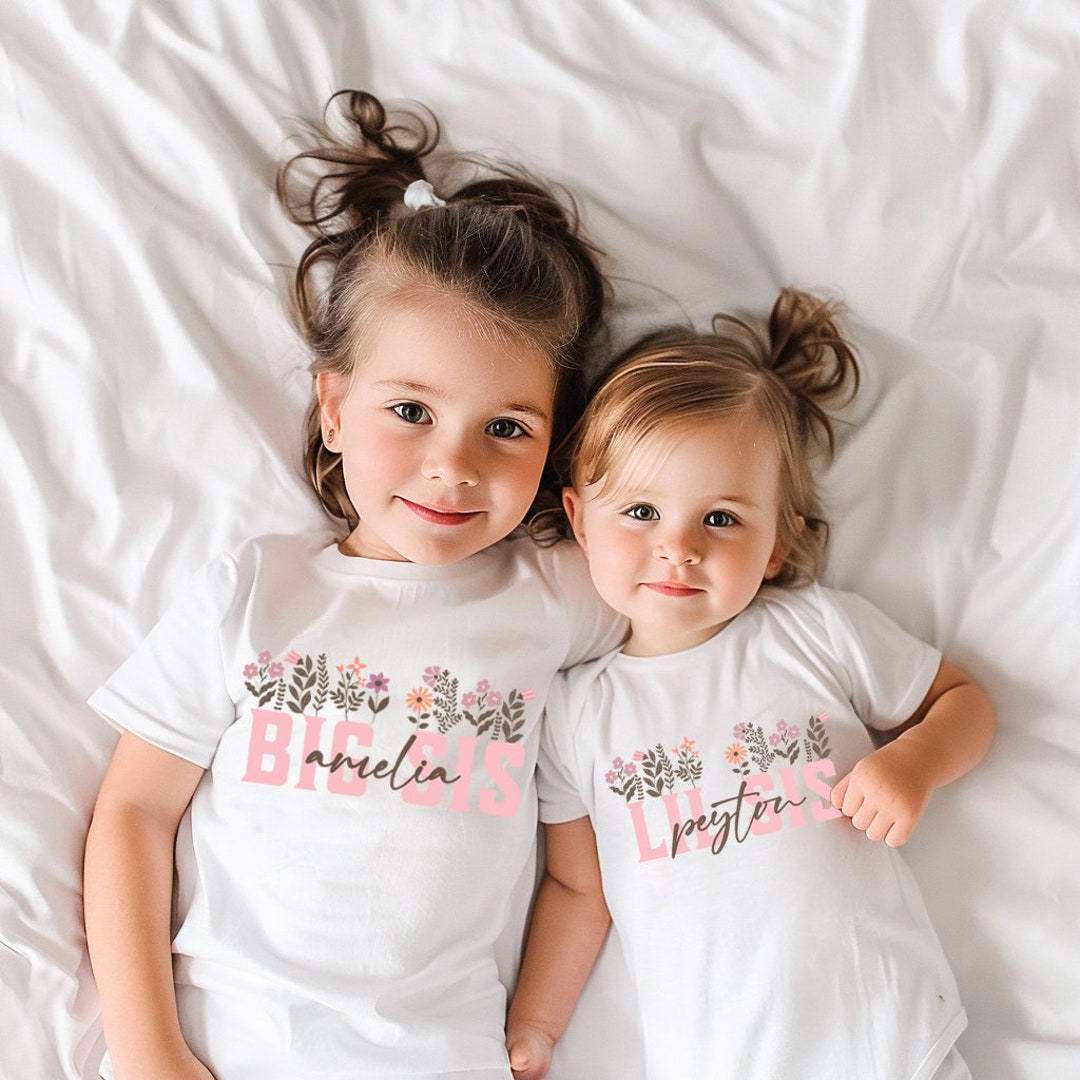 Big Sister Shirt, Custom Big Sis Lil Sis Shirts, New Big Sister Gift ...