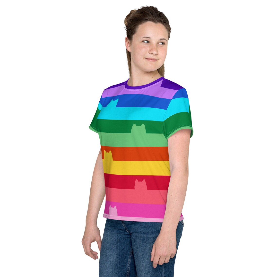 Gabby's Dollhouse Inspired Rainbow Shirt Gabby Cat Youth - Etsy