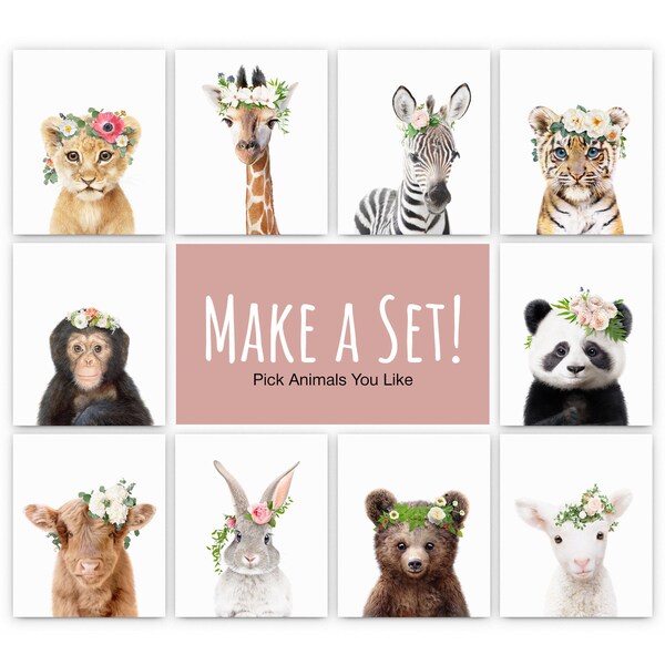 Animal Flower Crown - Etsy