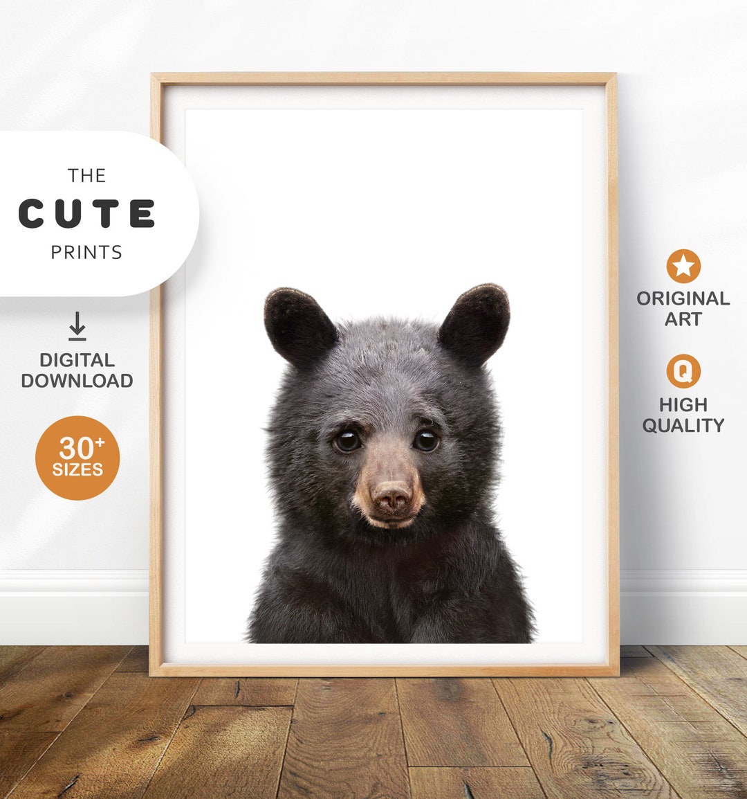 Baby Bear Print, Printable Nursery Wall Art Animal Prints - Etsy