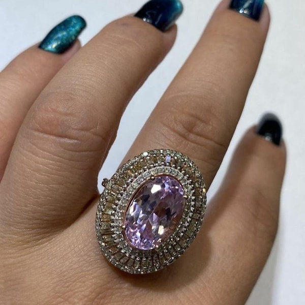Pink Kunzite Ring - Etsy