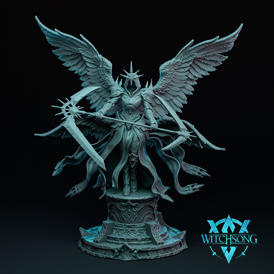 Sunlight Seraph Custom 3D Printed Miniature With Base - Etsy