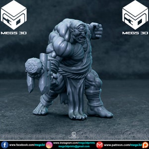 DND Cyclops Custom 3D Printed Miniature - Etsy