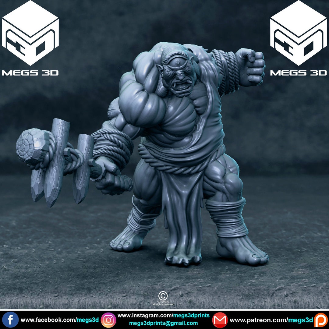 DND Cyclops Custom 3D Printed Miniature - Etsy