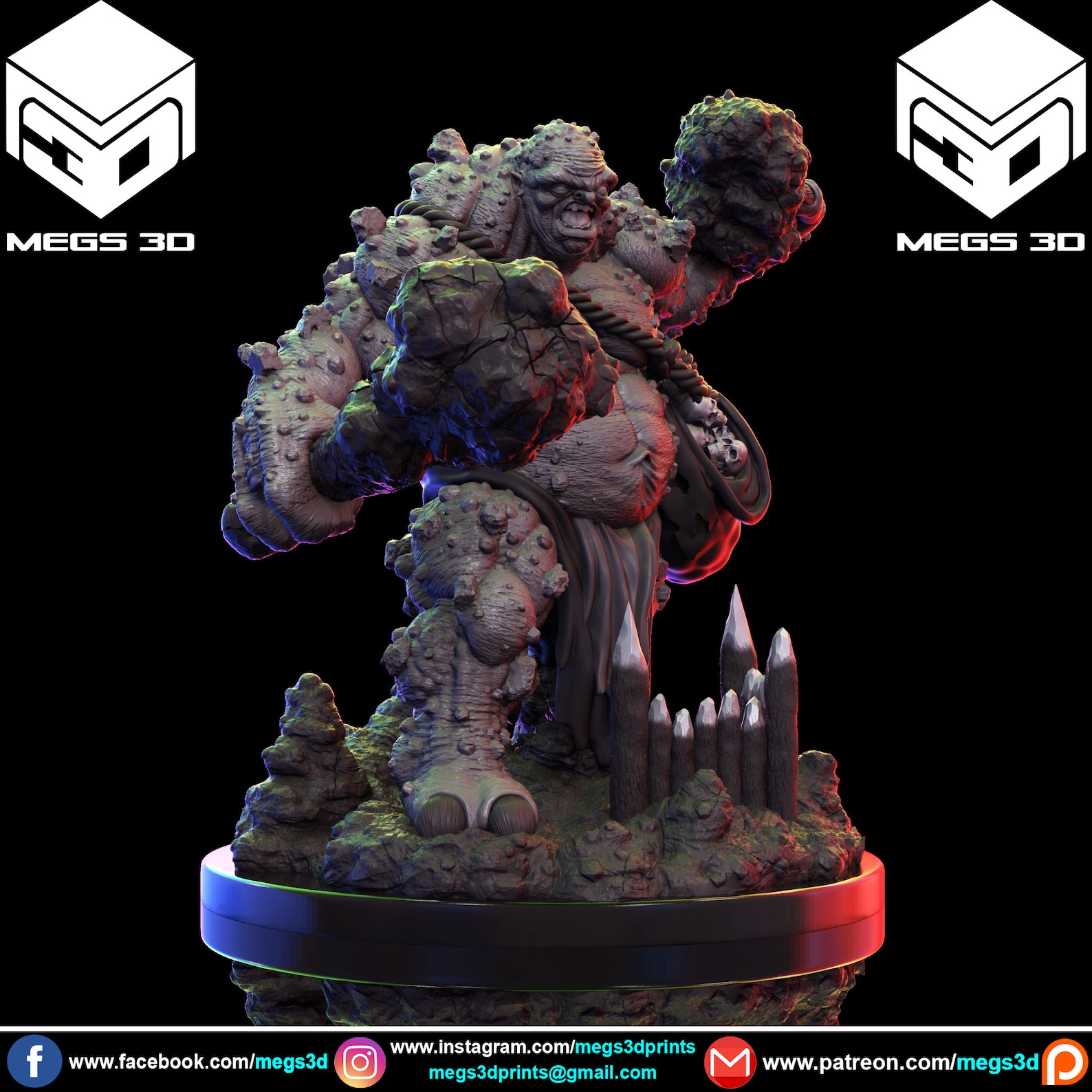 DND Cave Troll custom 3D printed miniature - Etsy Italia