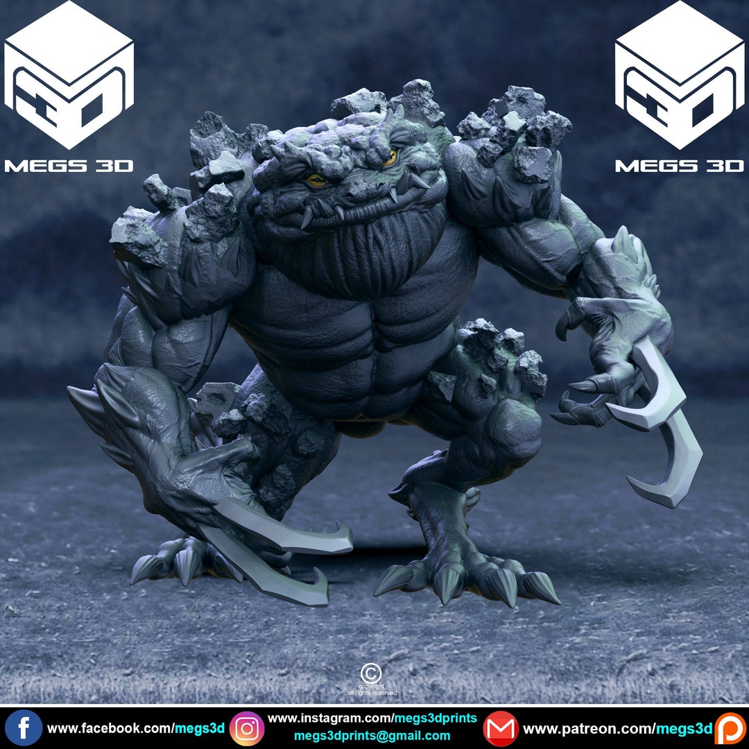 DND Blue Slaad Demon Frog - Etsy