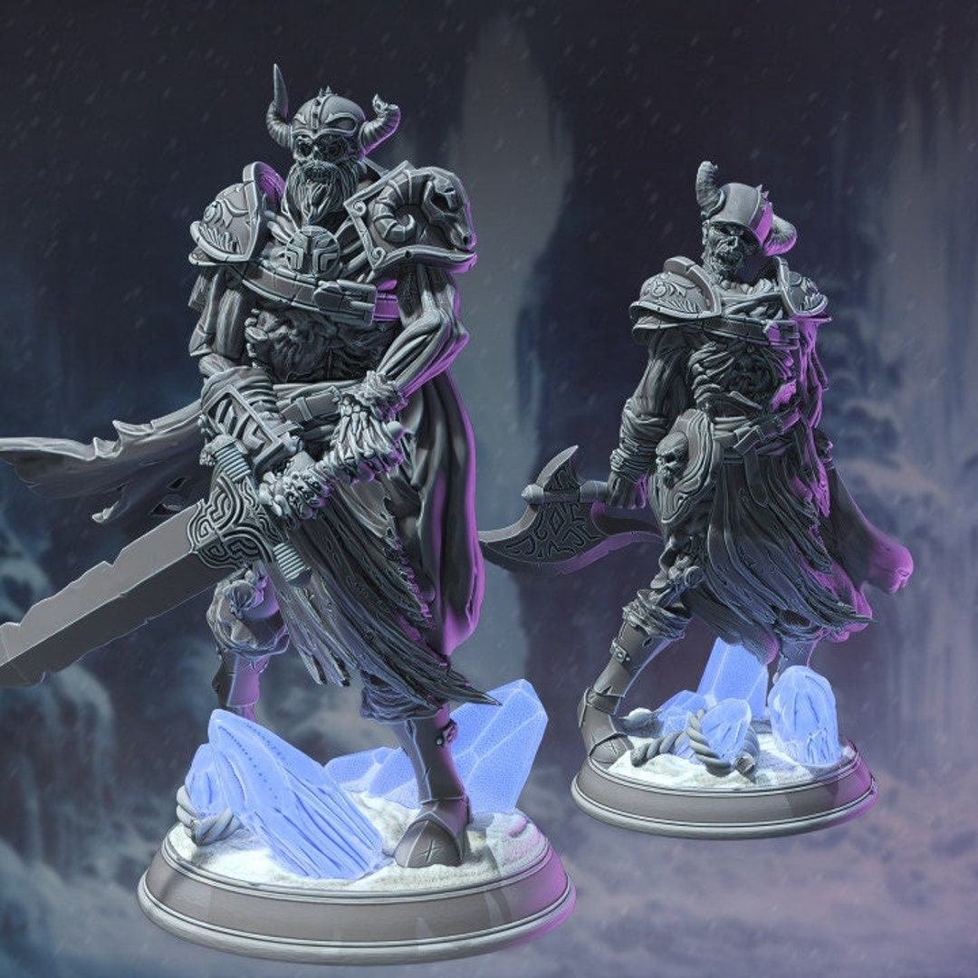 Draugr, Undead Warrior Custom 3D Printed Miniature With Base - Etsy
