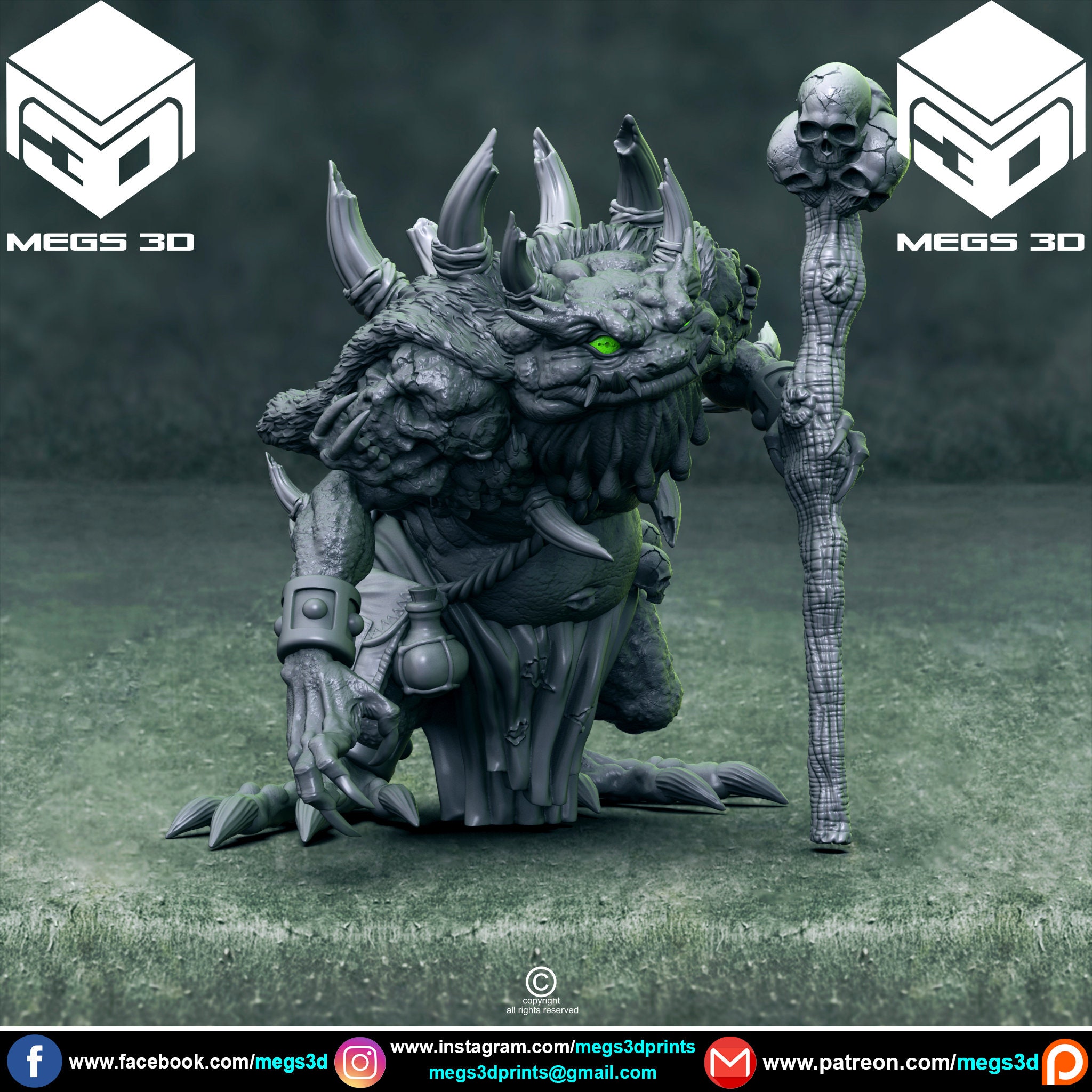 DND Green Slaad Demon Frog - Etsy UK