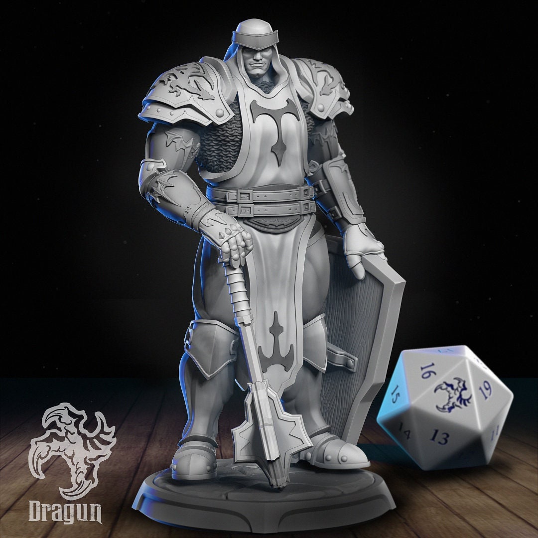 Legendary Cleric Custom 3D Printed Miniature With Base - Etsy