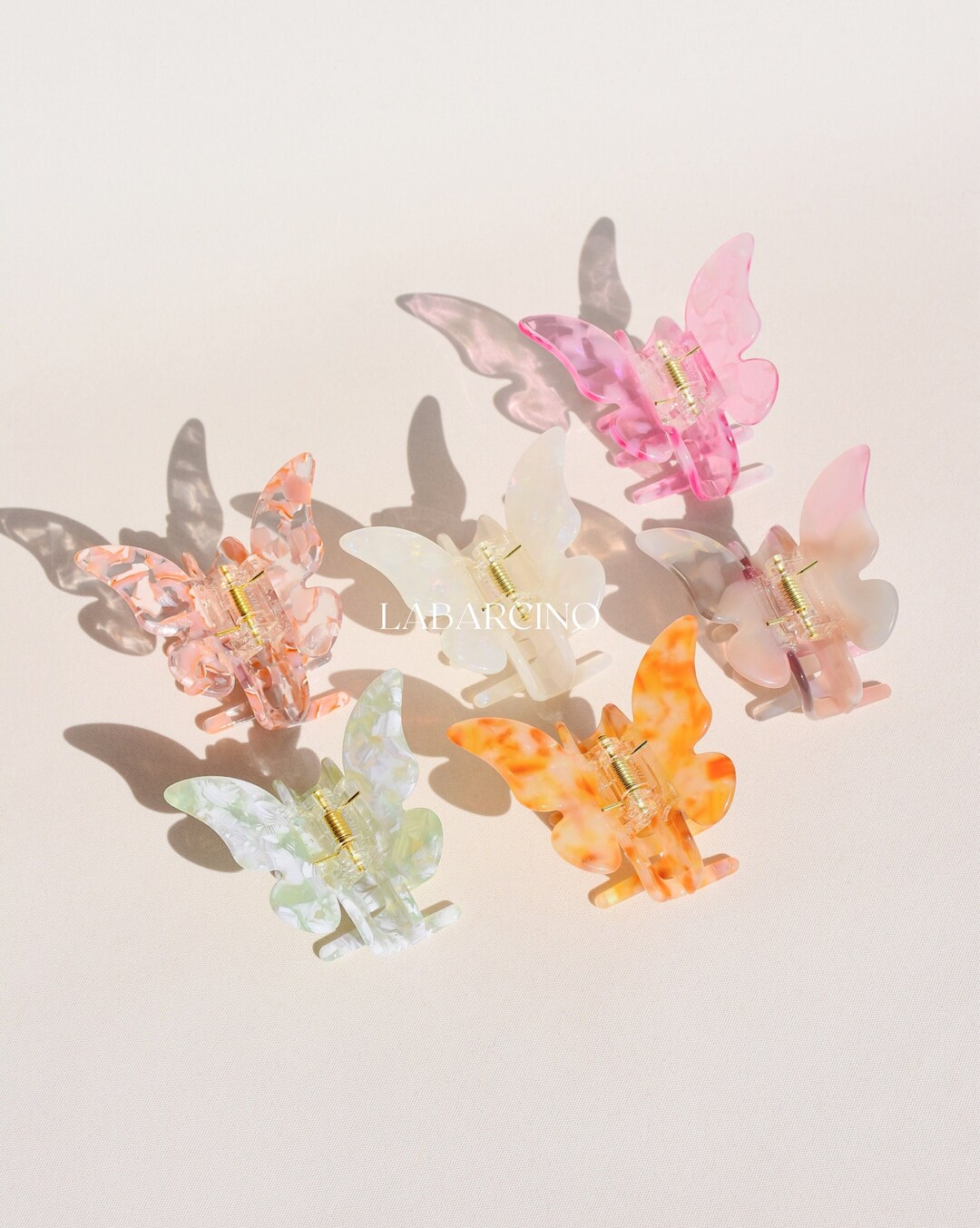Butterfly Claw Clip, Colorful Butterfly Hair Claw Clips, Butterfly Hair ...