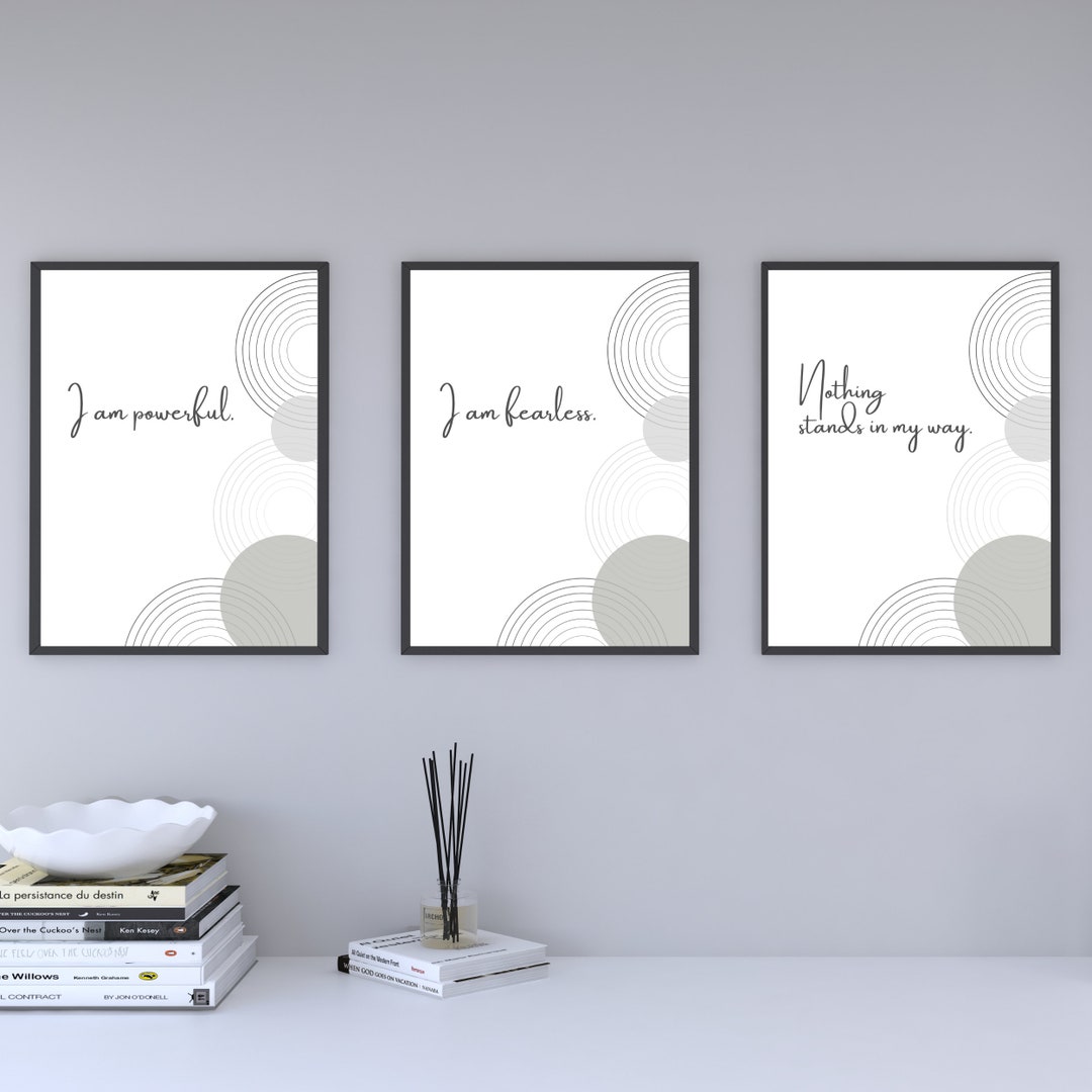 Affirmation Wall Art Decor, Zen Wall Art, Wall Art Prints, Digital Wall ...
