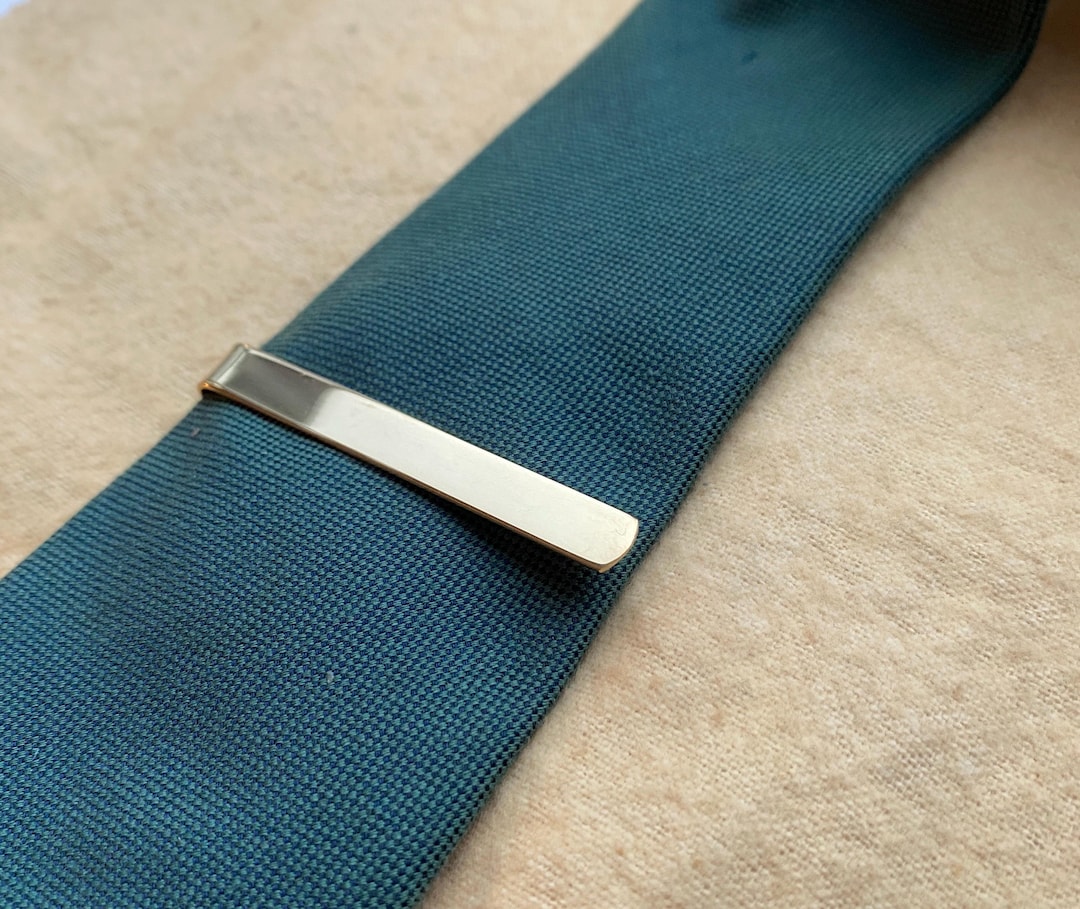 18ct Gold Plated Tie Slide - Tie Clasp - Formal Wear - Suit Accessories ...