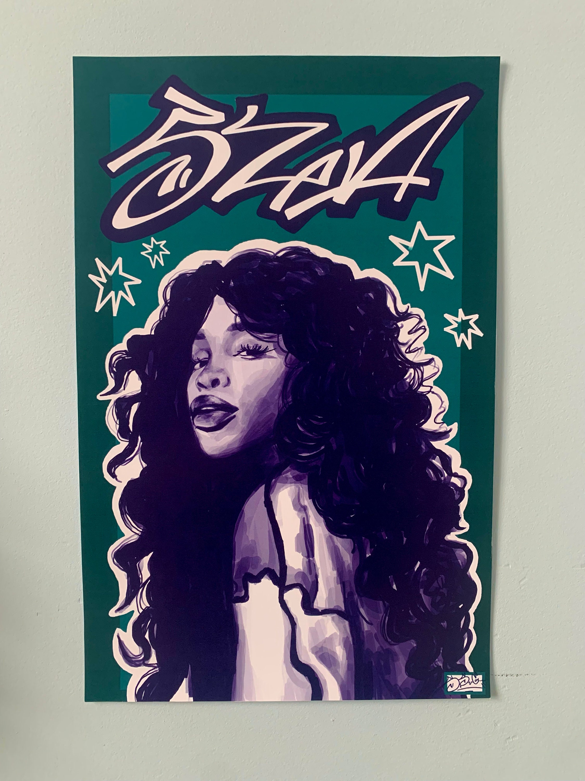 Sza Poster - Etsy