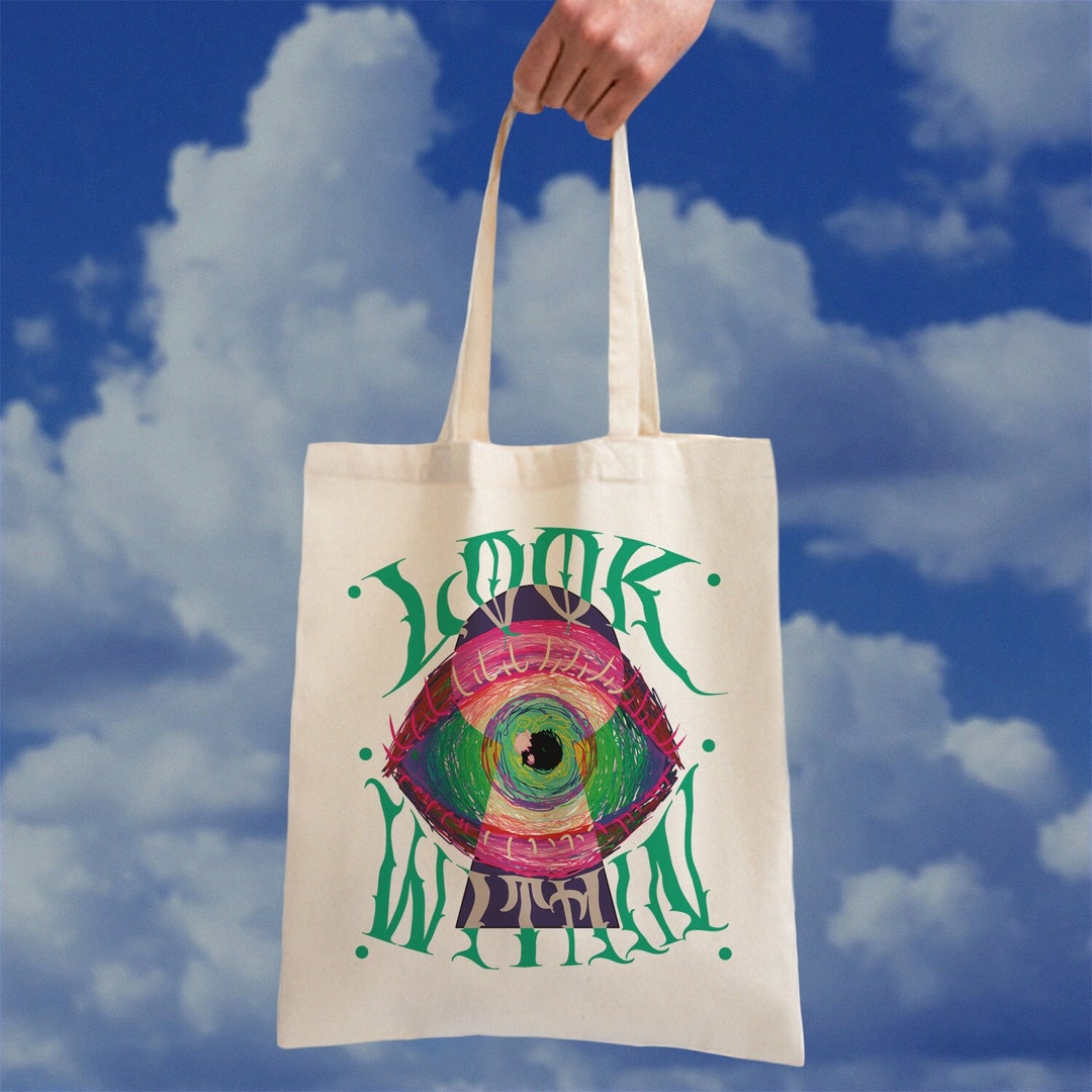 Eye Tote Bag, Third Eye, Psychedelic Art, Trippy Art, Evil Eye, Trippy ...