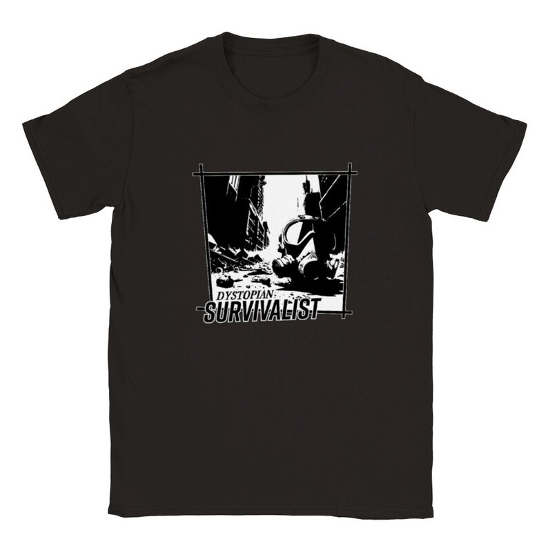 Prepper Survival Graphic Tee Shirt, Dystopian Future Prepper Shirt Gift ...