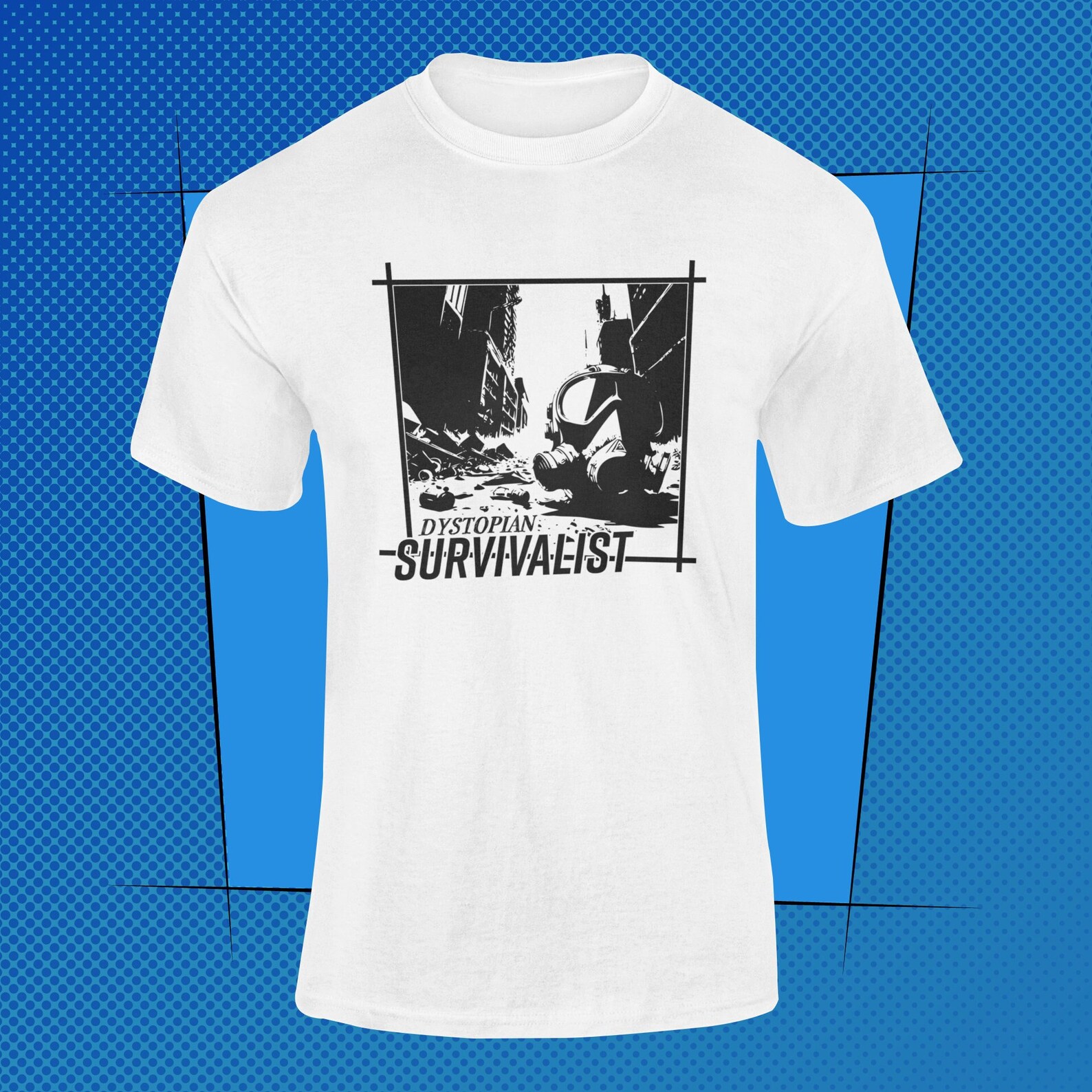 Prepper Survival Graphic Tee Shirt, Dystopian Future Prepper Shirt Gift ...