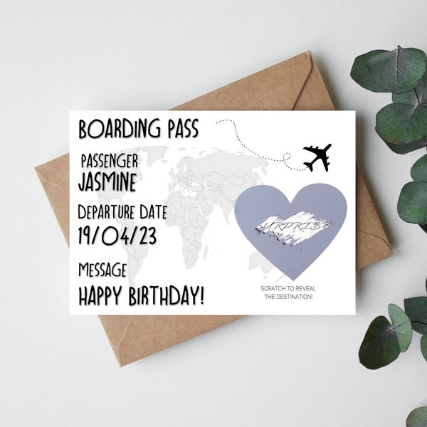 Destination Scratch Card - Etsy UK