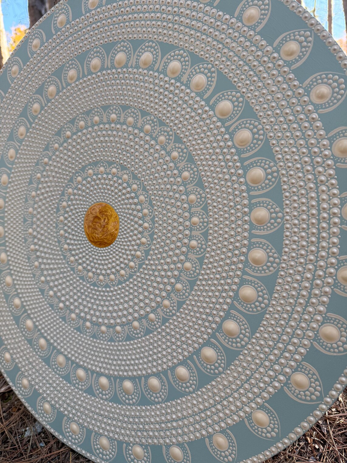 20-inch Hand-painted One-of-a-kind Round Mandala. - Etsy