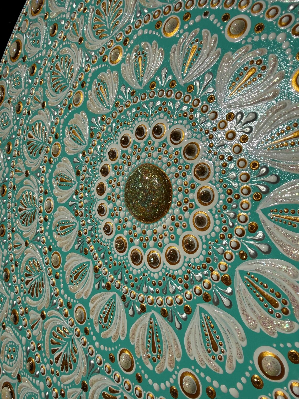 20-inch Hand-painted One-of-a-kind Round Mandala. - Etsy