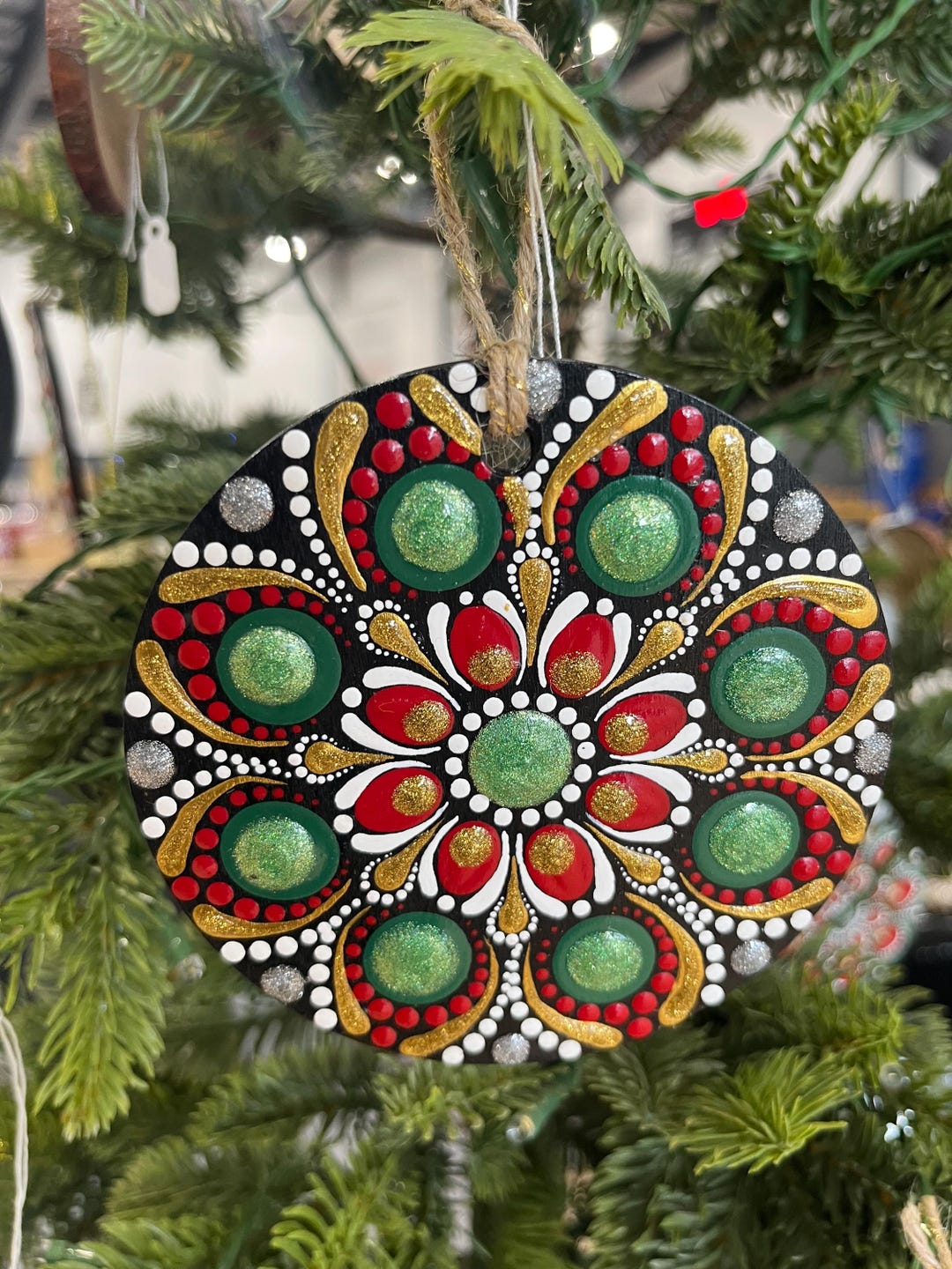 4-inch Round Wooden Ornament - Etsy