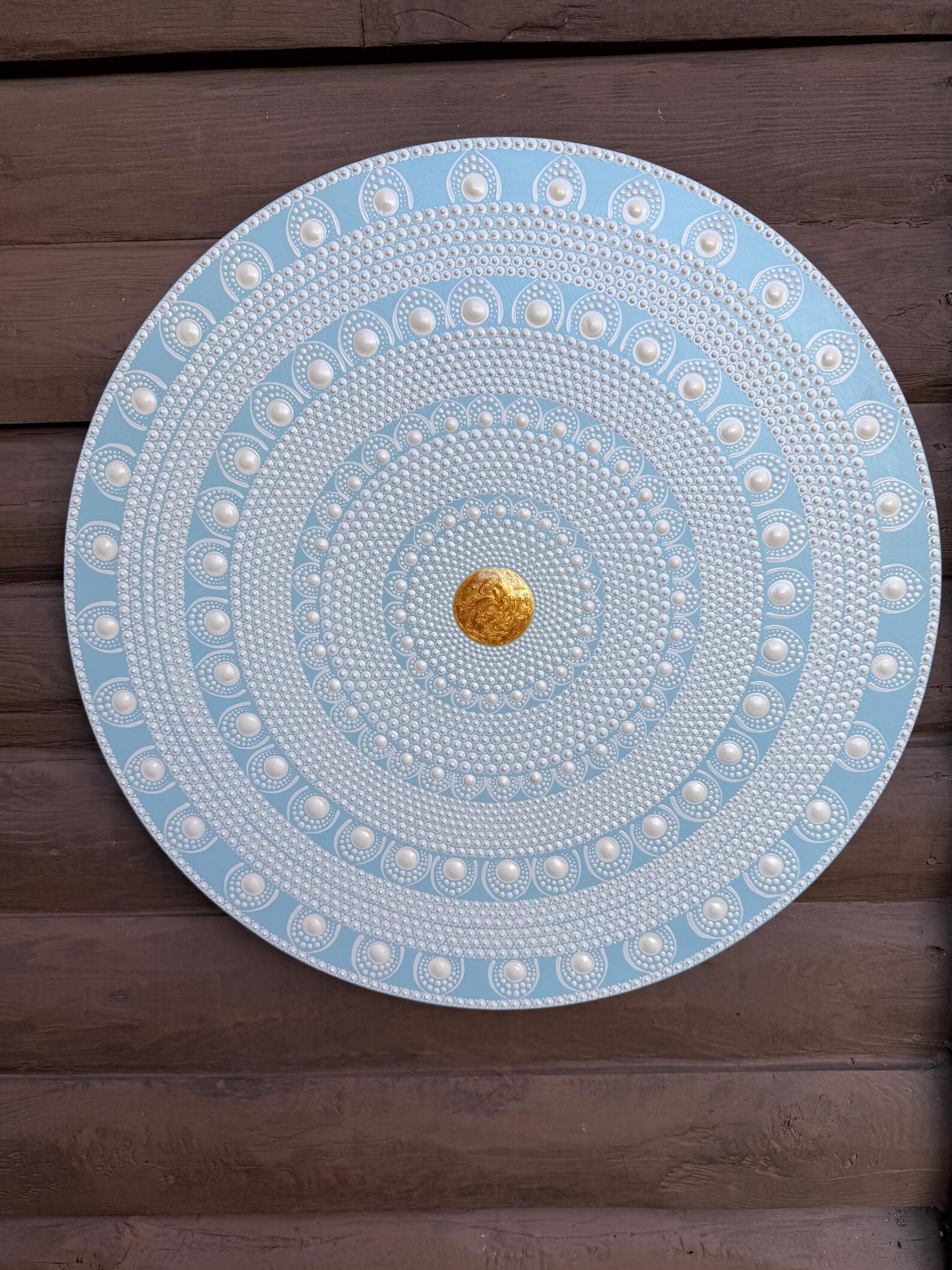 20-inch Hand-painted One-of-a-kind Round Mandala. - Etsy